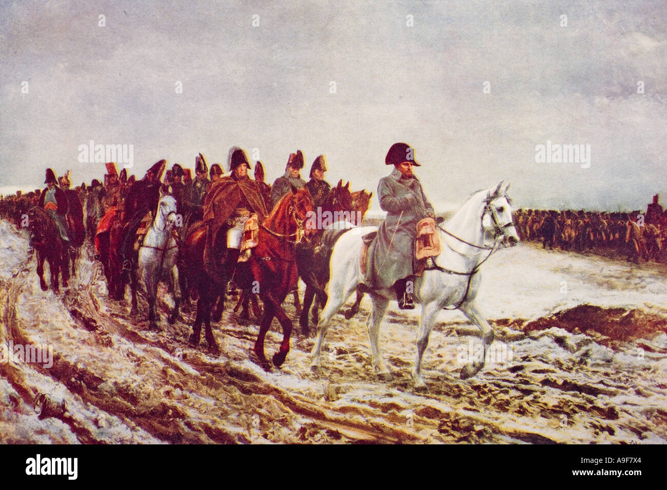Napoleon's retreat from Moscow, 1812 Stock Photo - Alamy