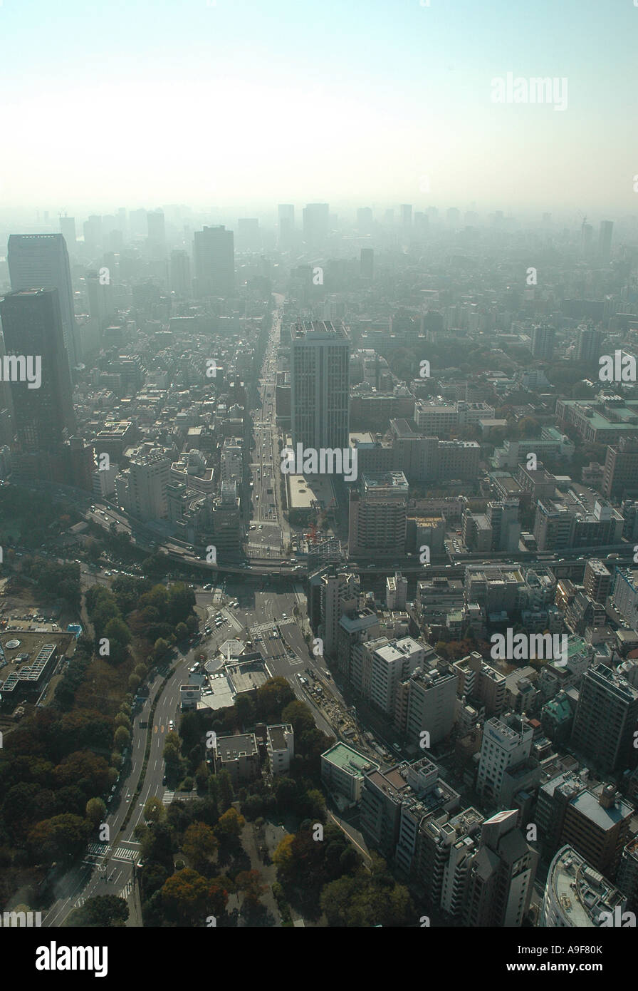 The view from the tokyo tower Stock Photo - Alamy