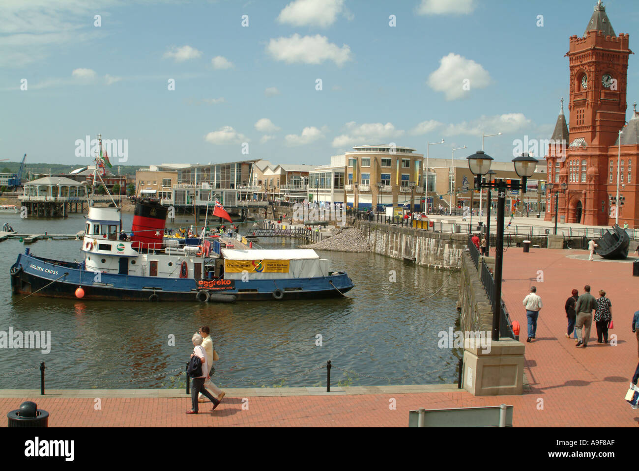 Cardiff Bay Wales Europes Largest Urban Regeneration Project Stock ...