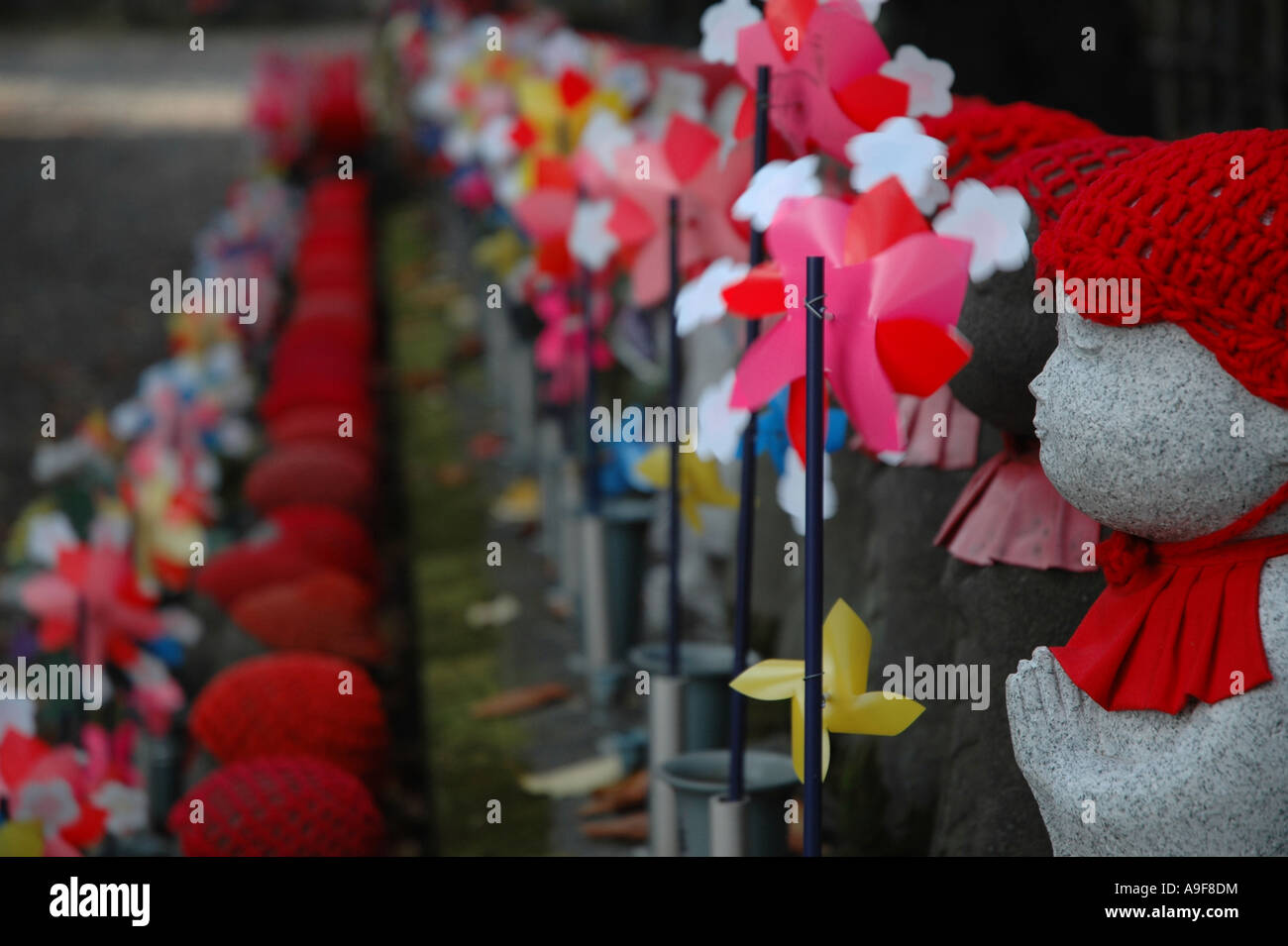 Religious statues at a shrine in Tokyo, Japan Stock Photo - Alamy
