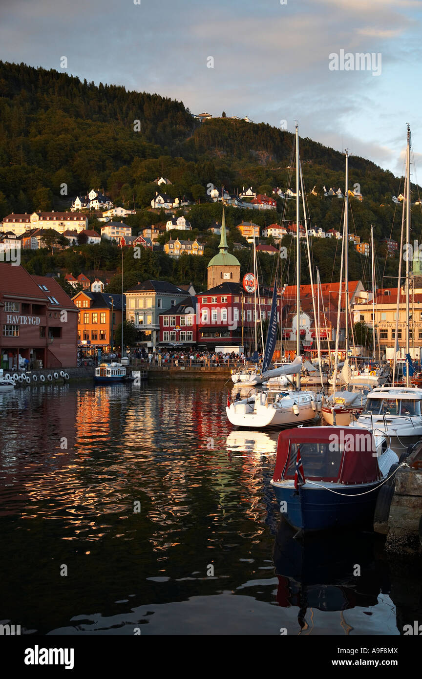 The Quayside and Harbour Torget Bergen Norway Stock Photo - Alamy