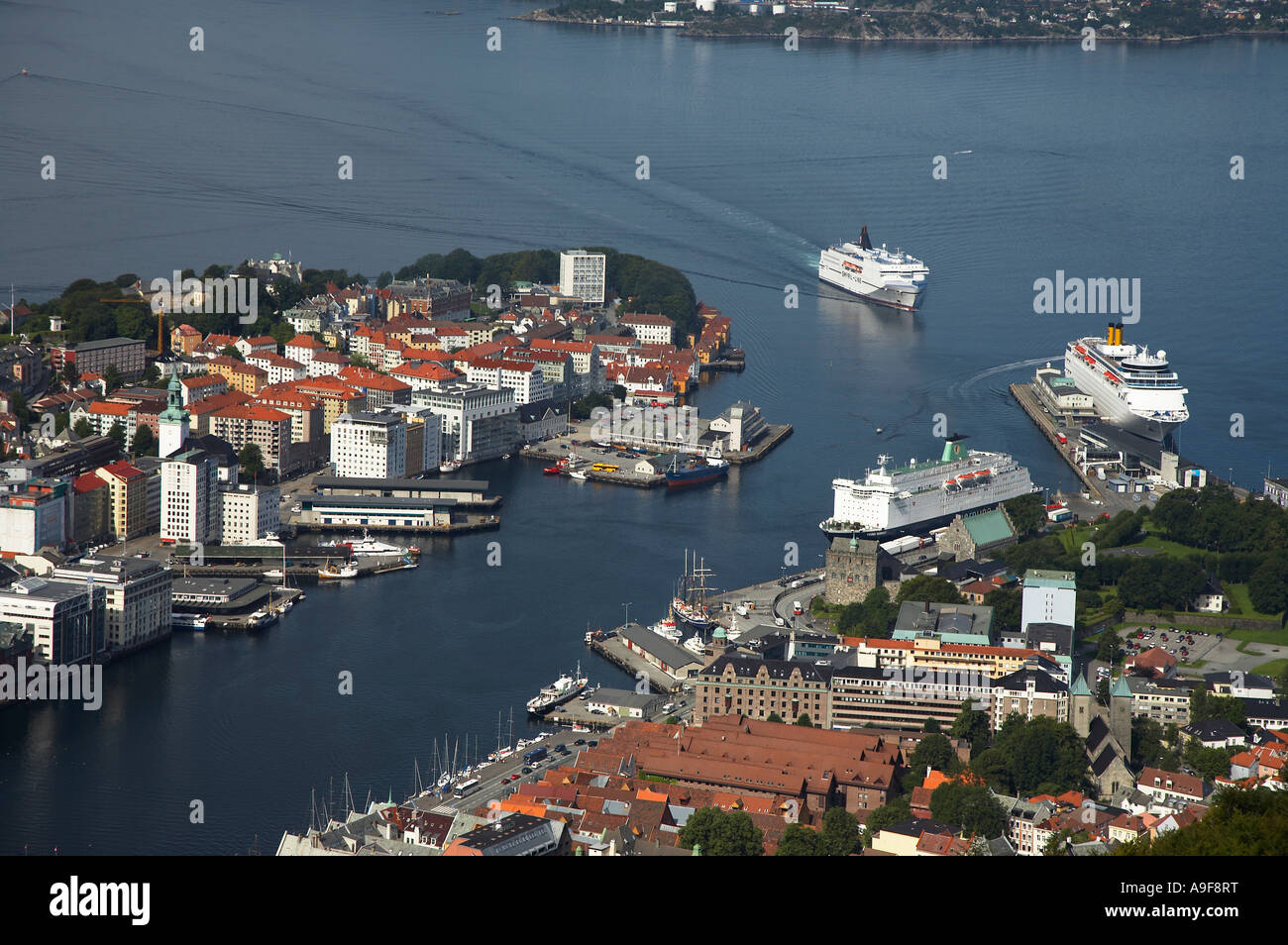 The Harbour Bergen Norway Scandinavia Stock Photo - Alamy
