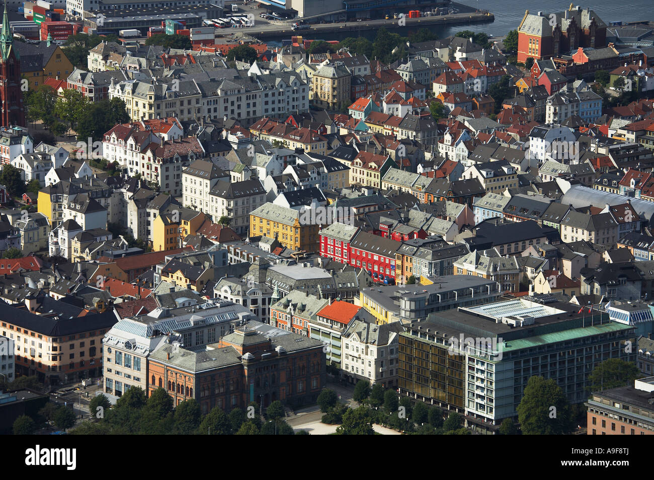 The City Centre Bergen Norway Scandinavia Stock Photo - Alamy