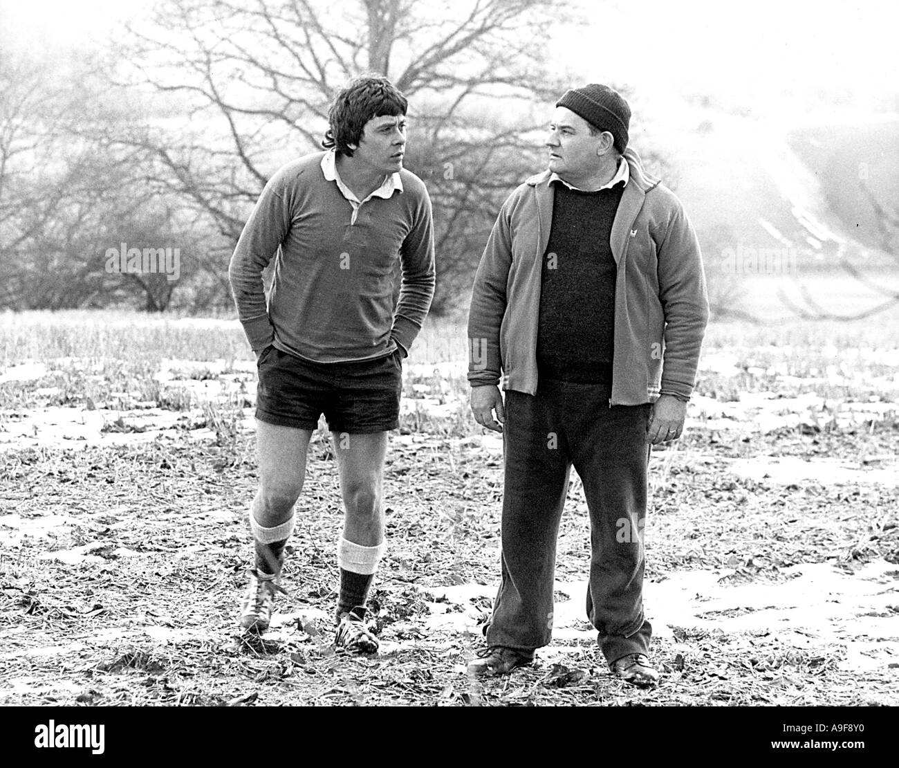 PORRIDGE 1978 Black Lion film with Ronnie Barker at right as Fletcher ...