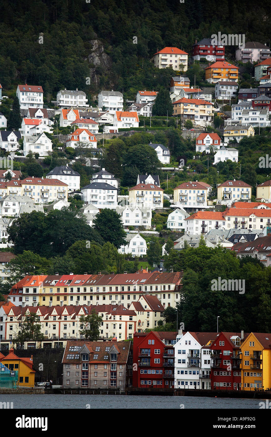 Fiord side at Bergen Norway Scandinavia Stock Photo - Alamy