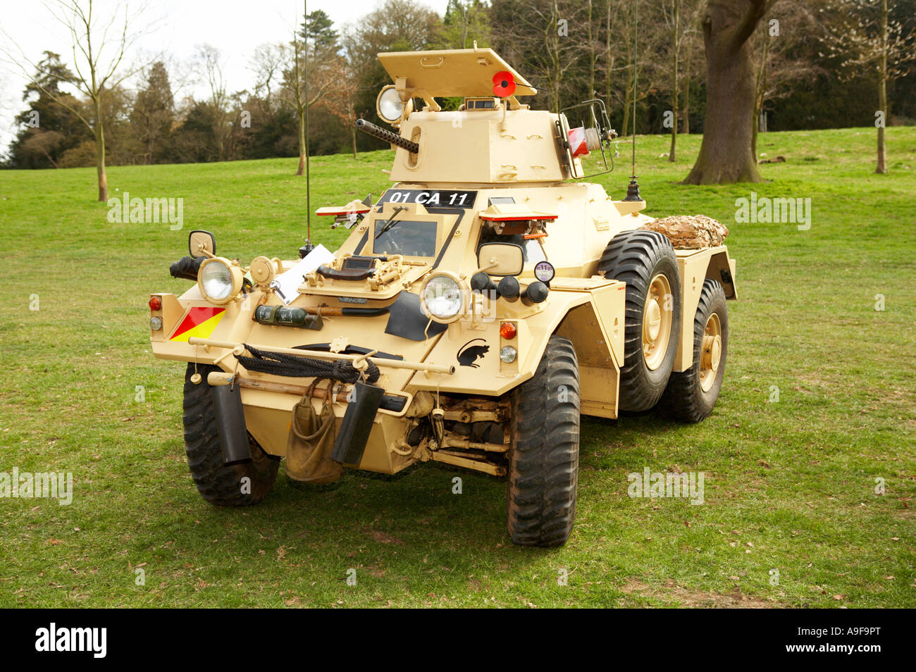 Reece Ferret Scout Car with Browning Machine Gun Stock Photo - Alamy