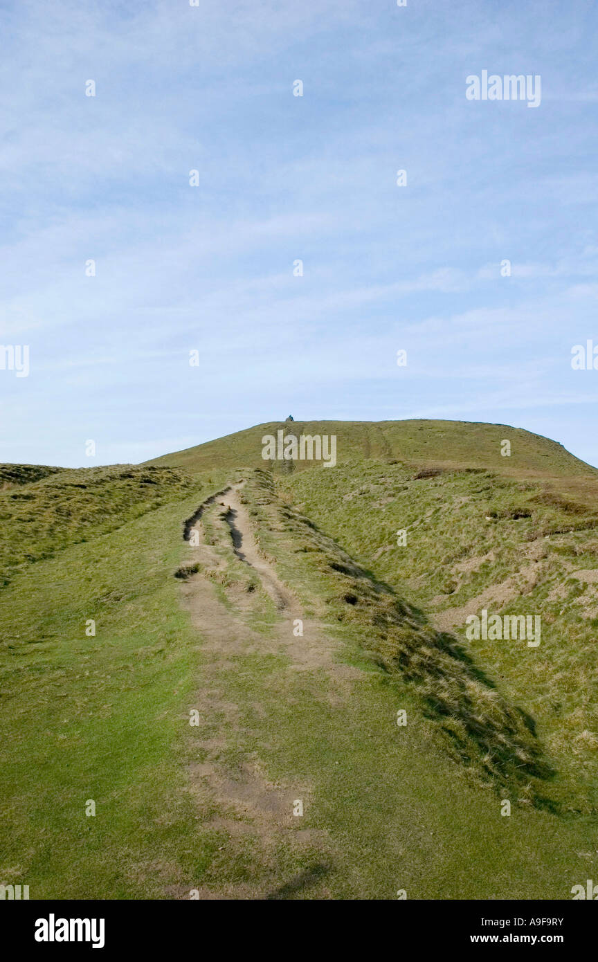 bridleway leadind up Pen Hill North Yorkshire Dales National Park Stock ...