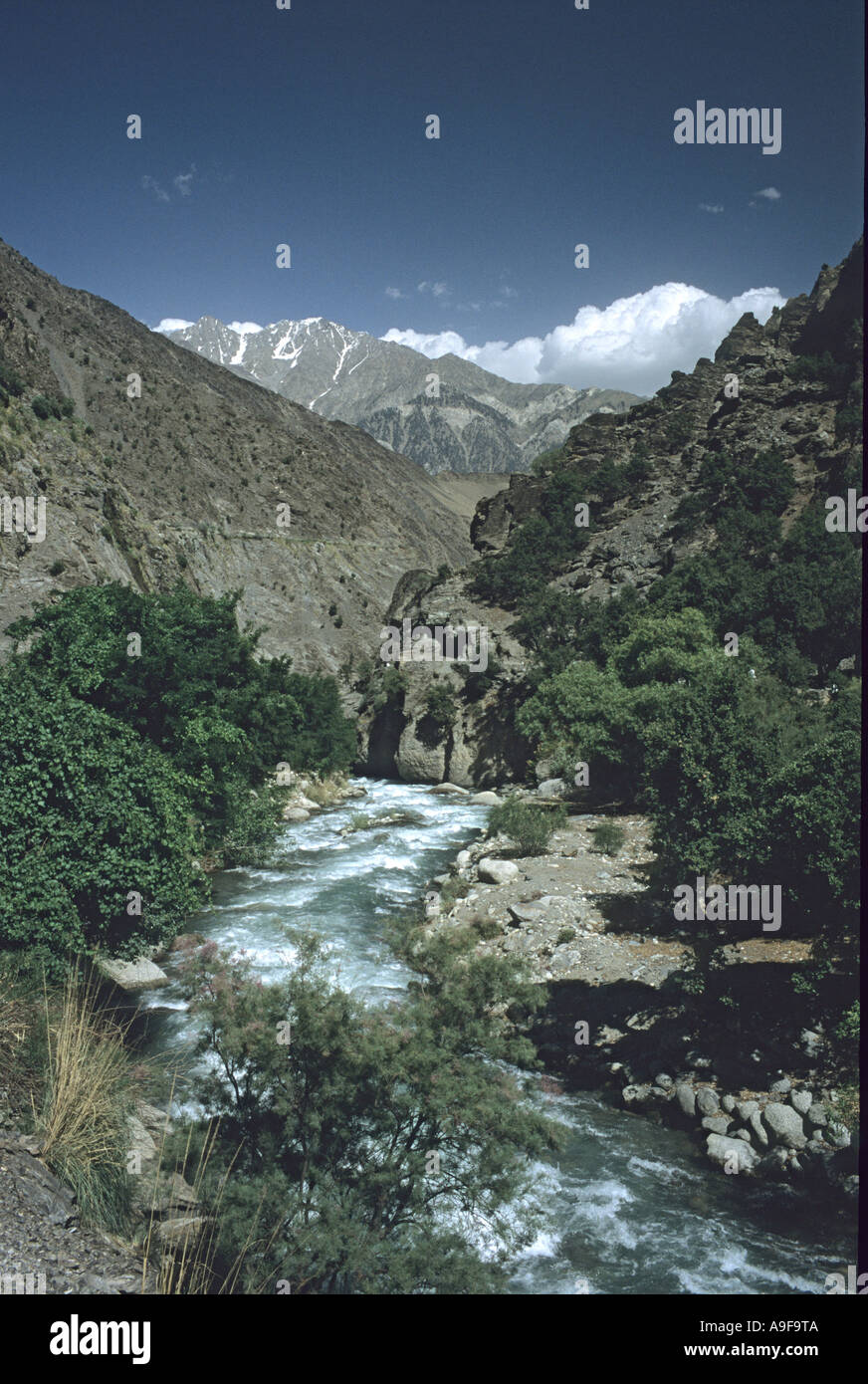 Entrance to Kalash Valley near Chitral North West Frontier region ...