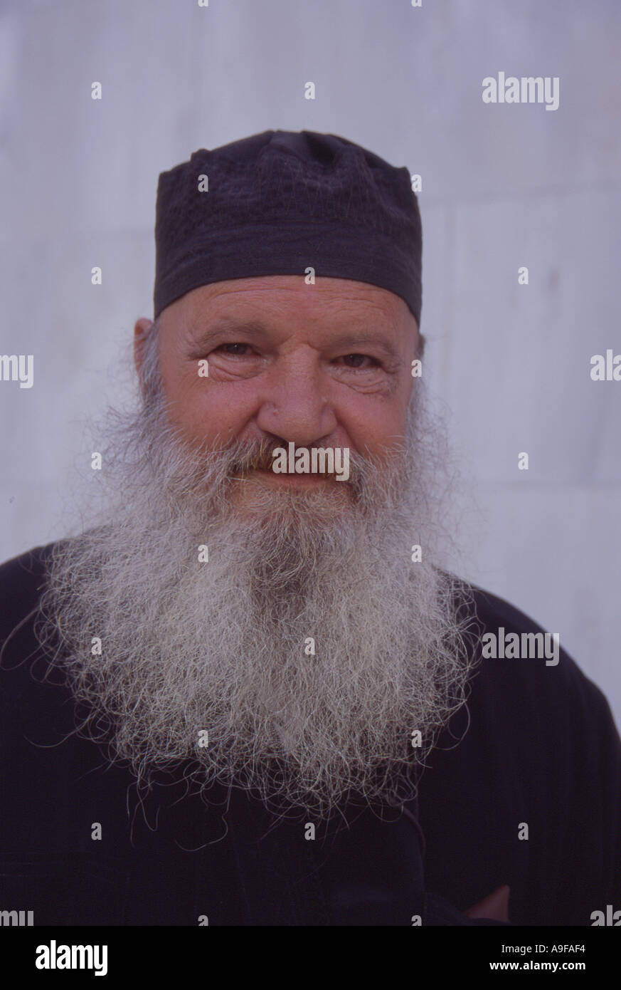 Greek Orthodox greek priest Stock Photo - Alamy