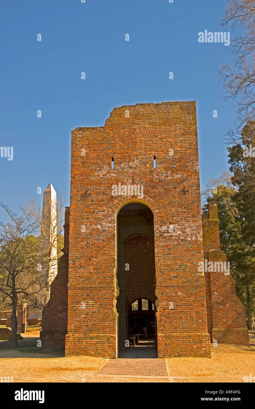 Virginia Historic Jamestowne Jamestown landing original site old church ...