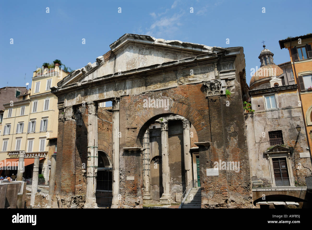 Rome Italy Portico of Octavia Portico d Ottavia in the Jewish Ghetto ...