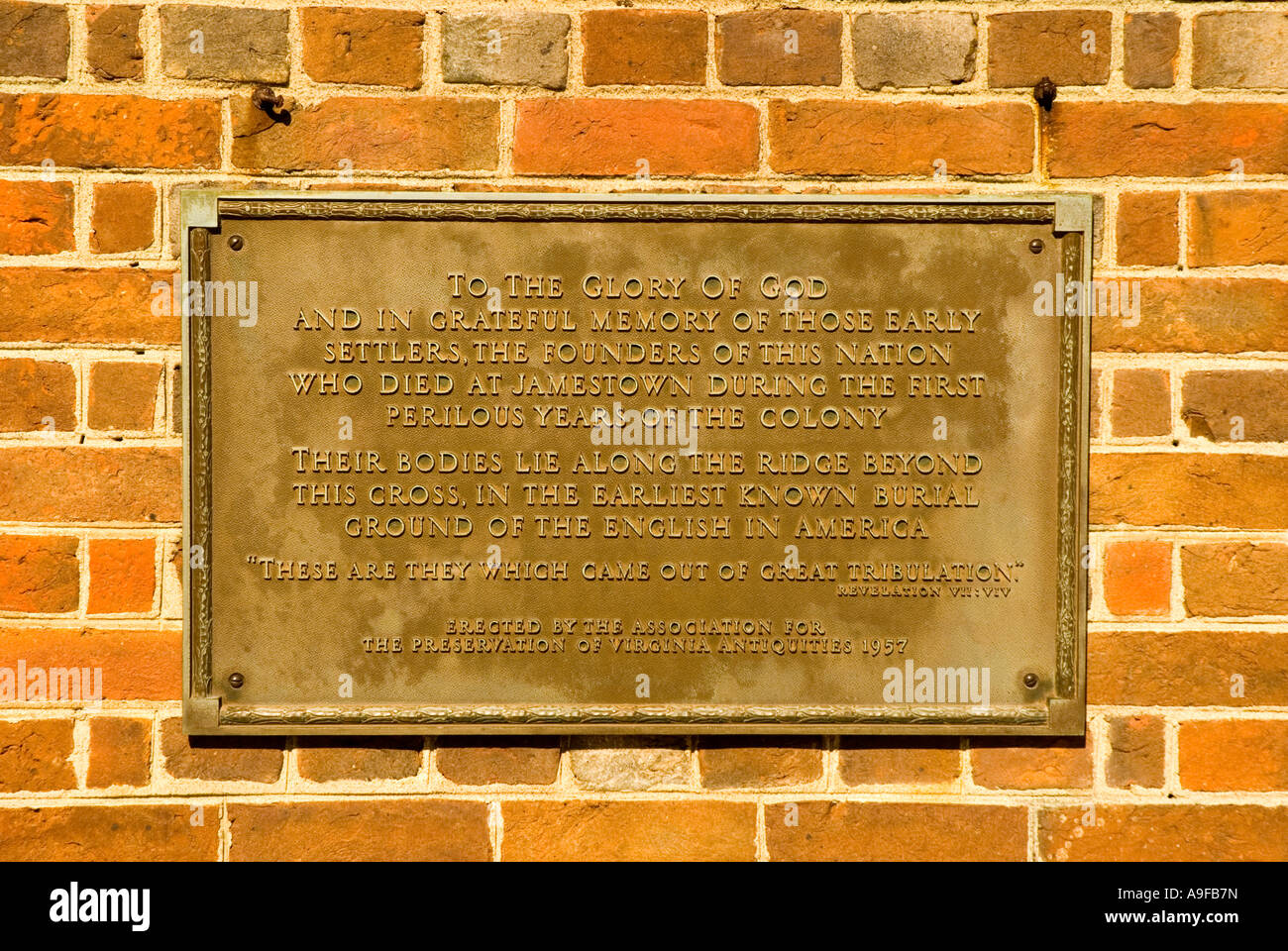 Virginia Historic Jamestowne Jamestown landing original site sign first ...