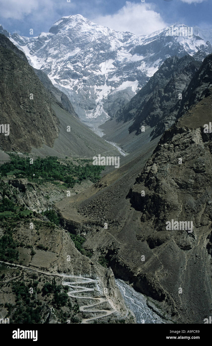 Road leading towards Shandur Pass North West Frontier Region Pakistan ...
