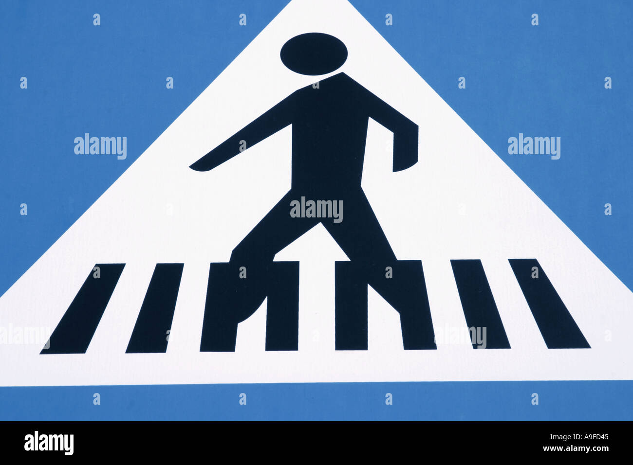 Pedestrian Crossing traffic sign Stock Photo - Alamy