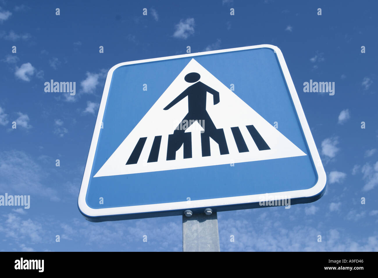 Pedestrian Crossing traffic sign Stock Photo - Alamy