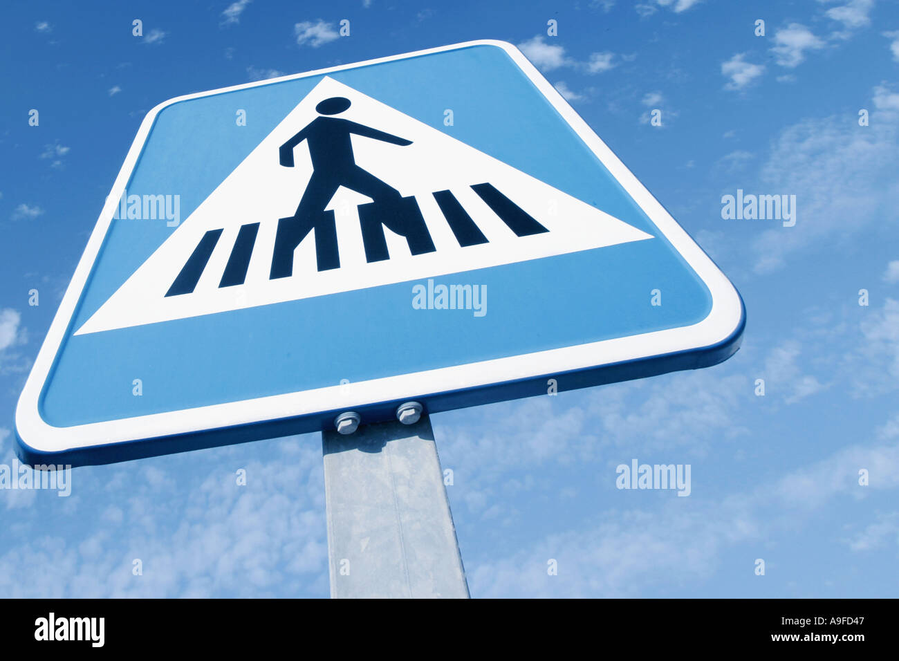 Pedestrian Crossing traffic sign Stock Photo - Alamy