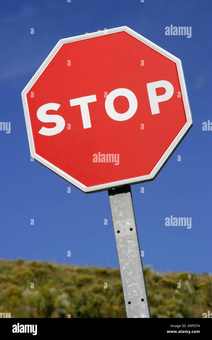 Traffic Stop Sign Stock Photo - Alamy