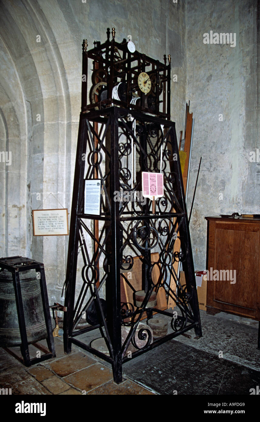 Turret clock, Saint John the Baptist Church, Burford, Gloucestershire ...