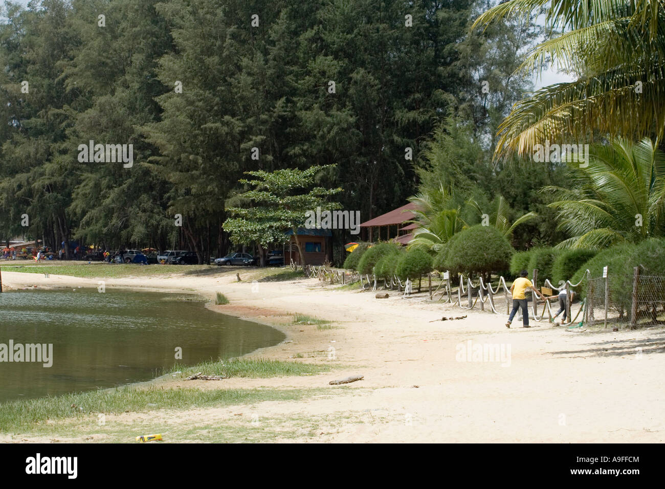 The beach at Cherating Malaysia Stock Photo - Alamy
