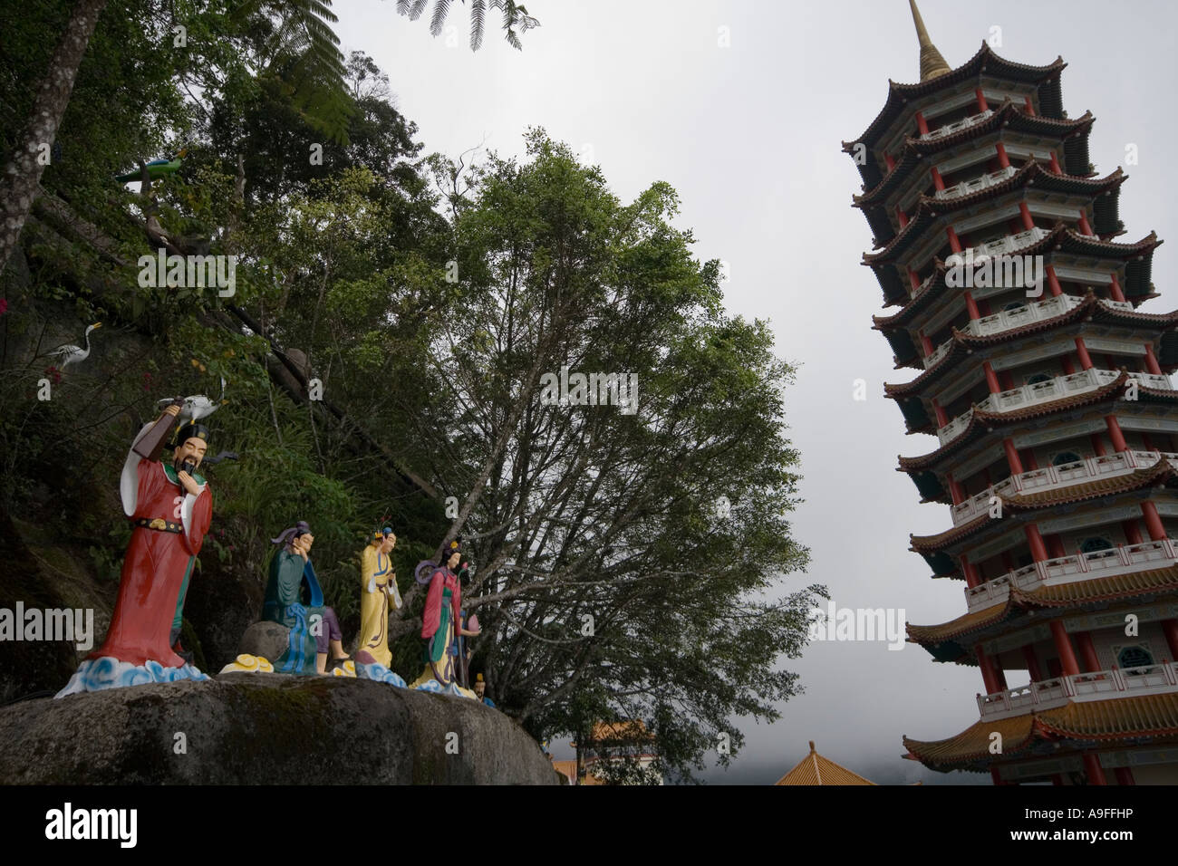The Chin Swee Caves Temple at Genting Highlands Malaysia Stock Photo ...