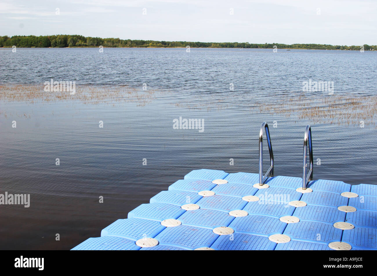 Footpath above lake Stock Photo - Alamy