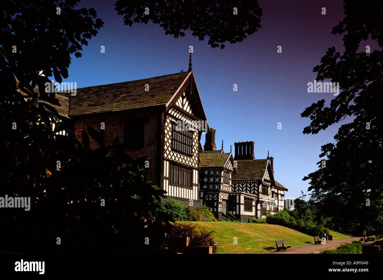 Cheshire Stockport Bramhall Bramall Hall Stock Photo - Alamy