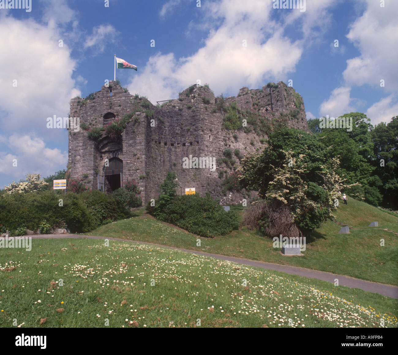 Oystermouth Castle Mumbles Swansea South Wales Stock Photo - Alamy