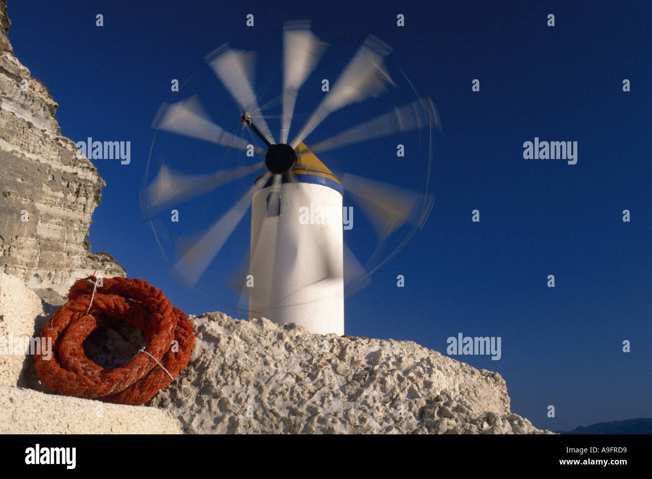 wind mill, Greece, Mykonos Stock Photo - Alamy