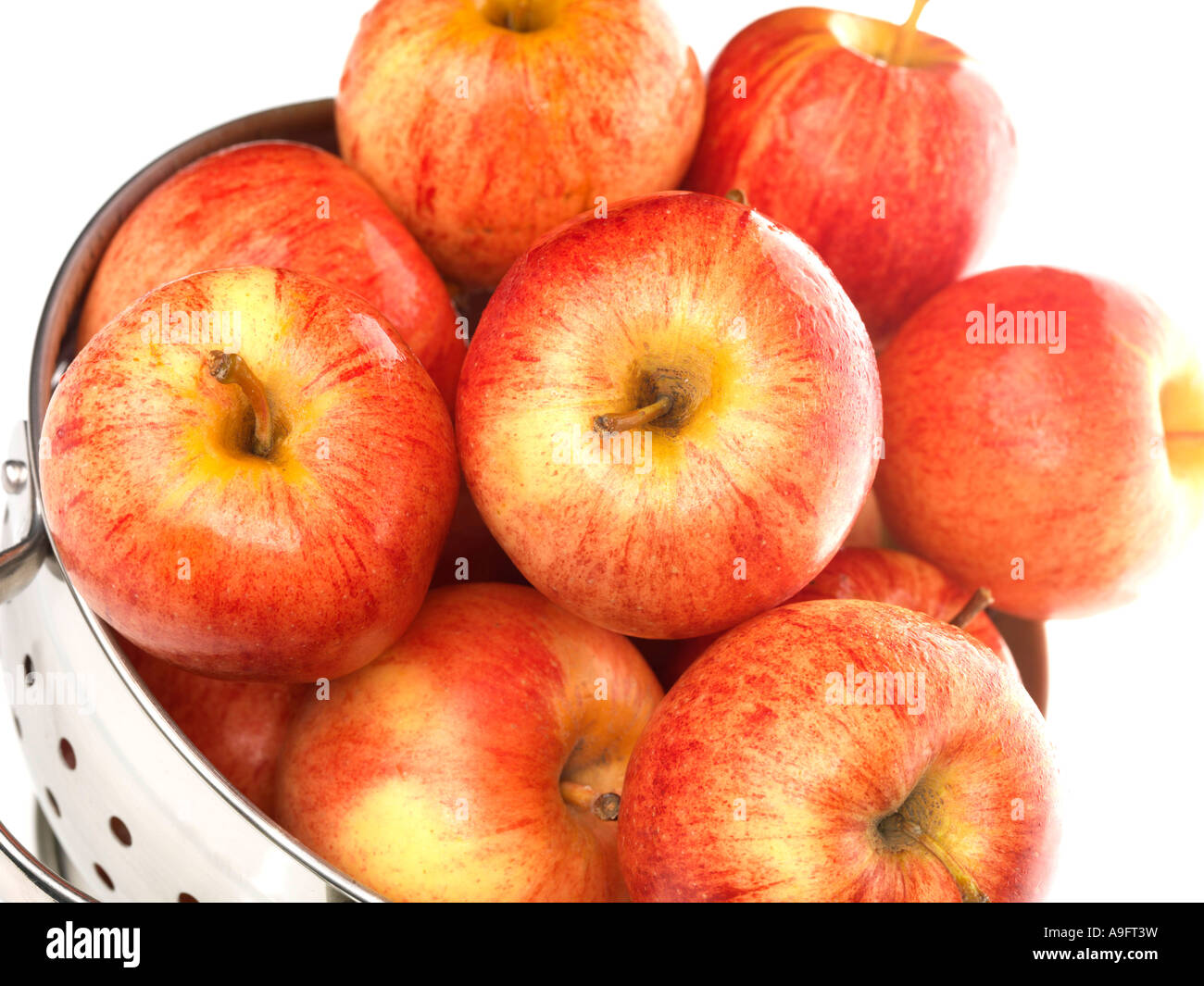 Selection Of Fresh Ripe Healthy Organic Red Apples In A Kitchen ...