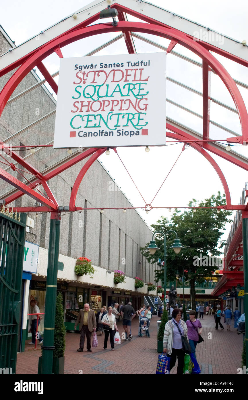 St Tydfil Square Shopping Centre Merthyr Tydfil South Wales Stock Photo ...