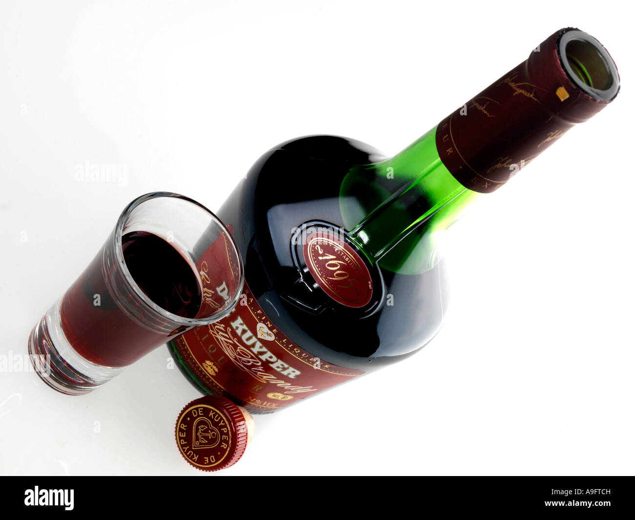 De Kuyper Cherry Brandy Liqueur Stock Photo - Alamy