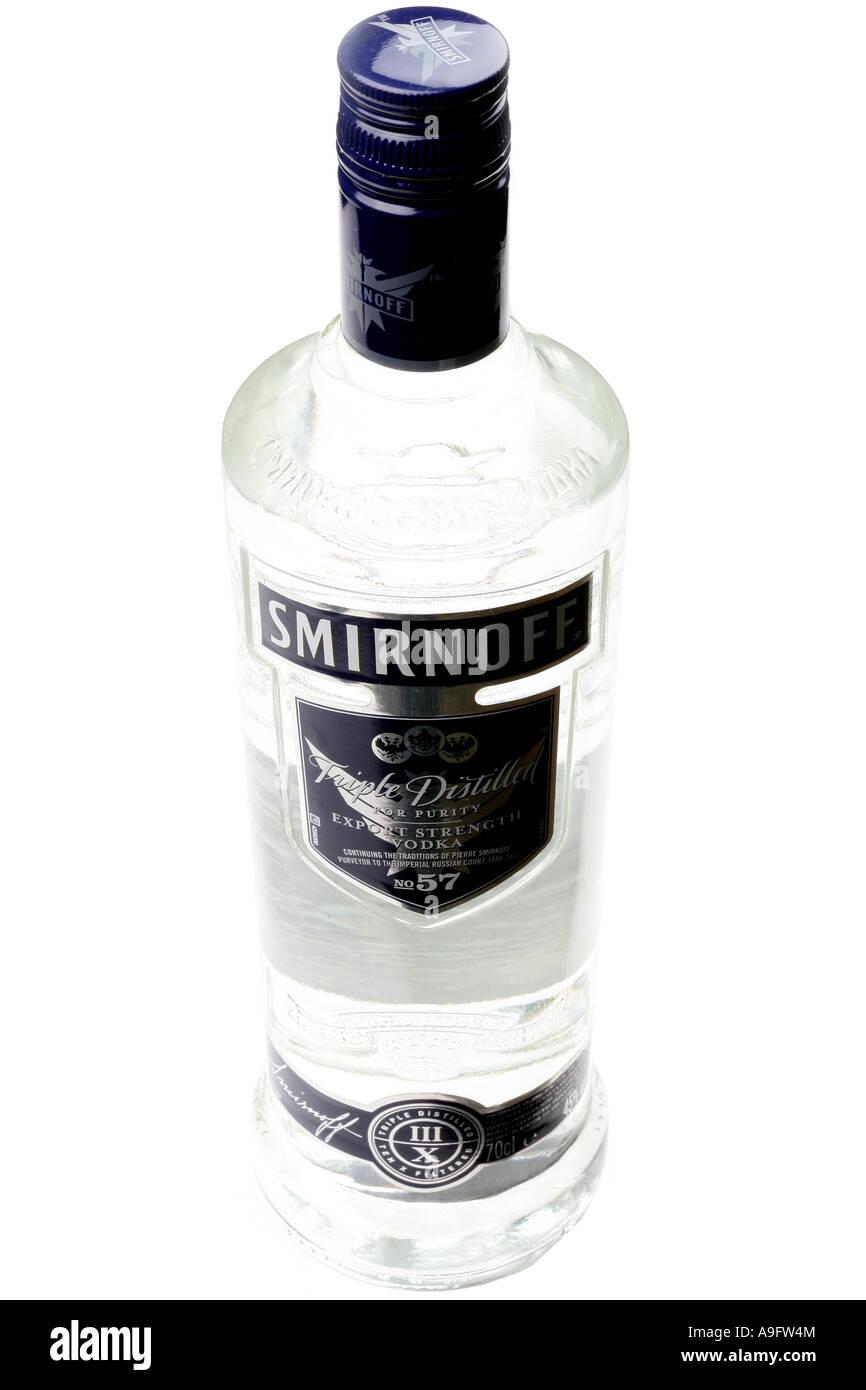 Bottle of Vodka Stock Photo - Alamy