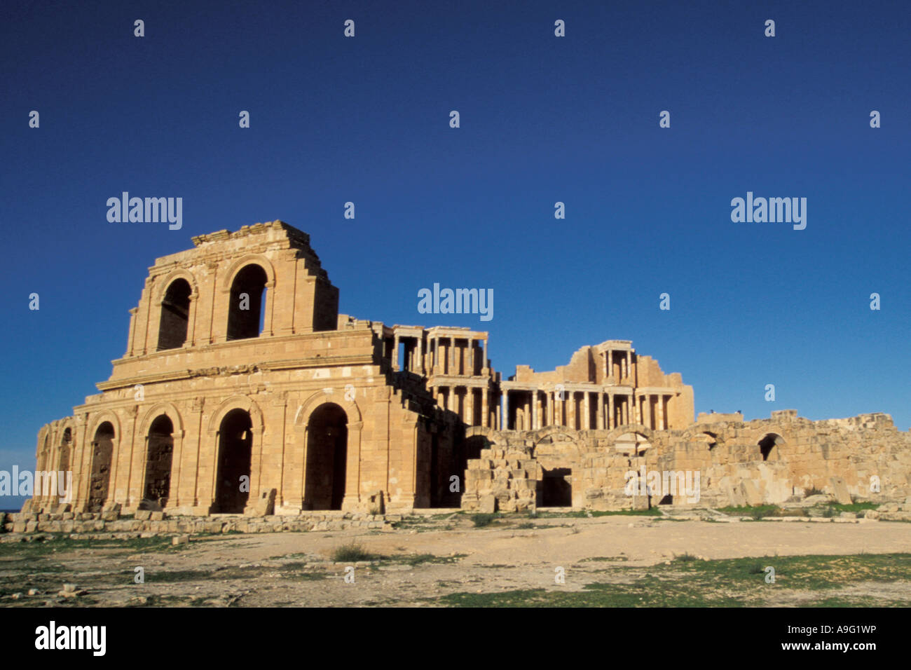 ruins of Sabratha, Libya, Sahara Stock Photo - Alamy