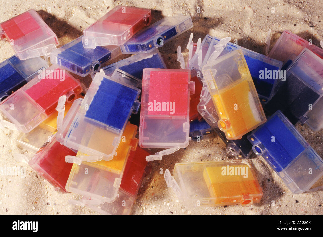 empty ink tanks Stock Photo - Alamy