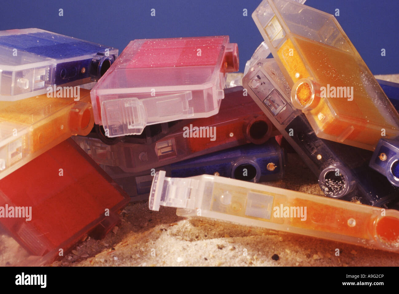 empty ink tanks Stock Photo - Alamy