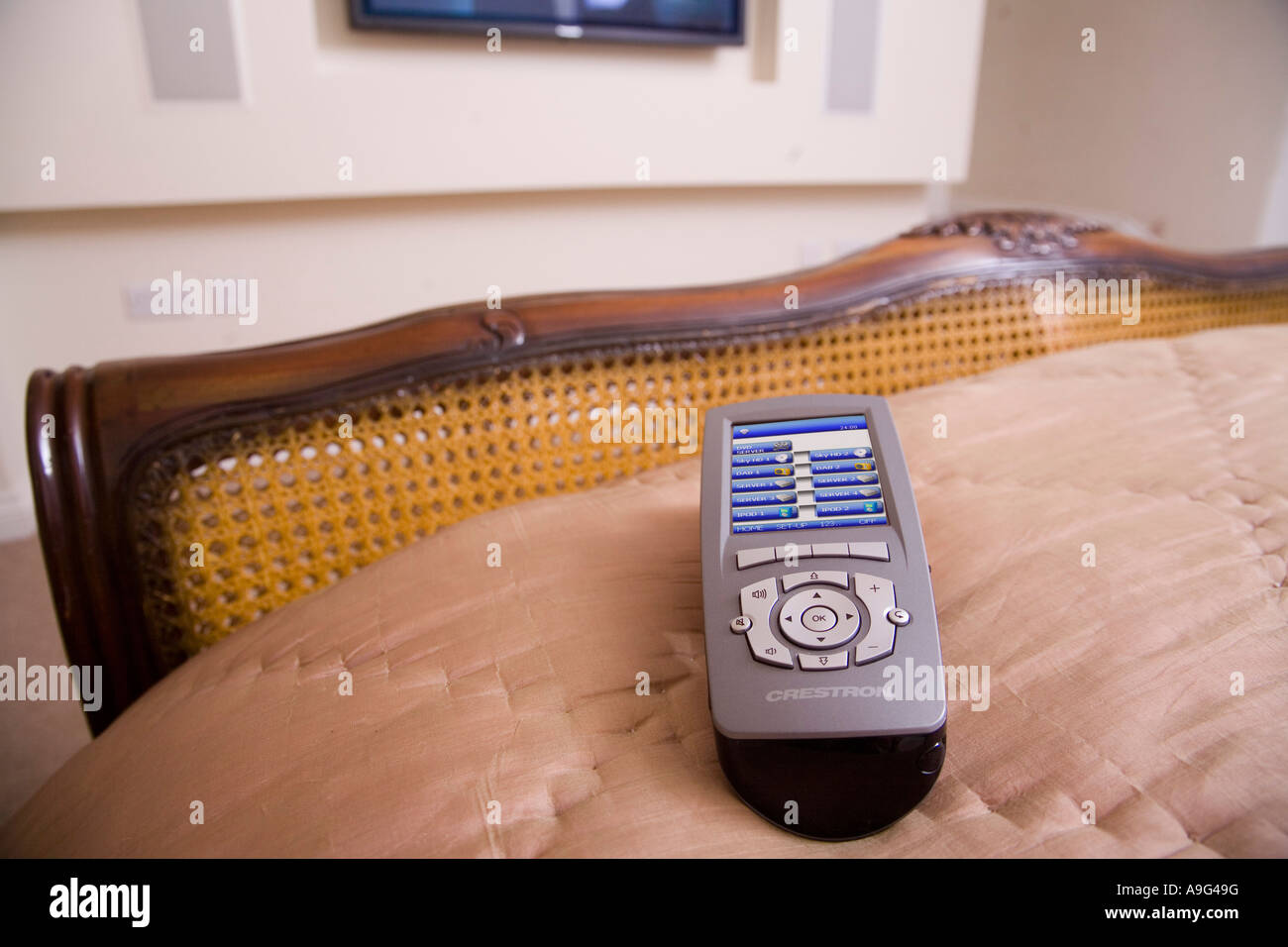 Crestron Control panel, Home automation technology Stock Photo - Alamy