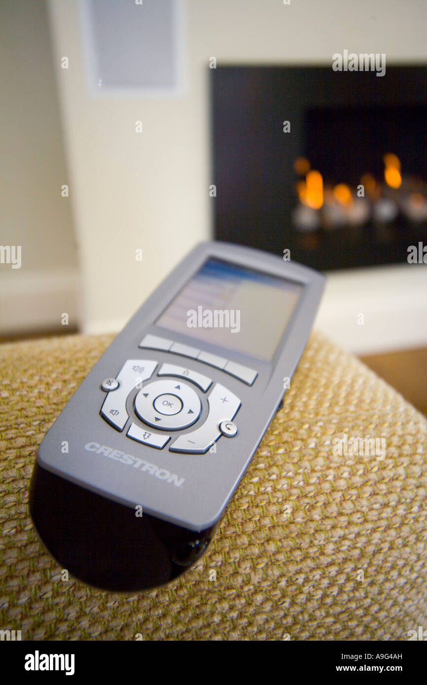 Crestron Control panel, Home automation technology Stock Photo - Alamy