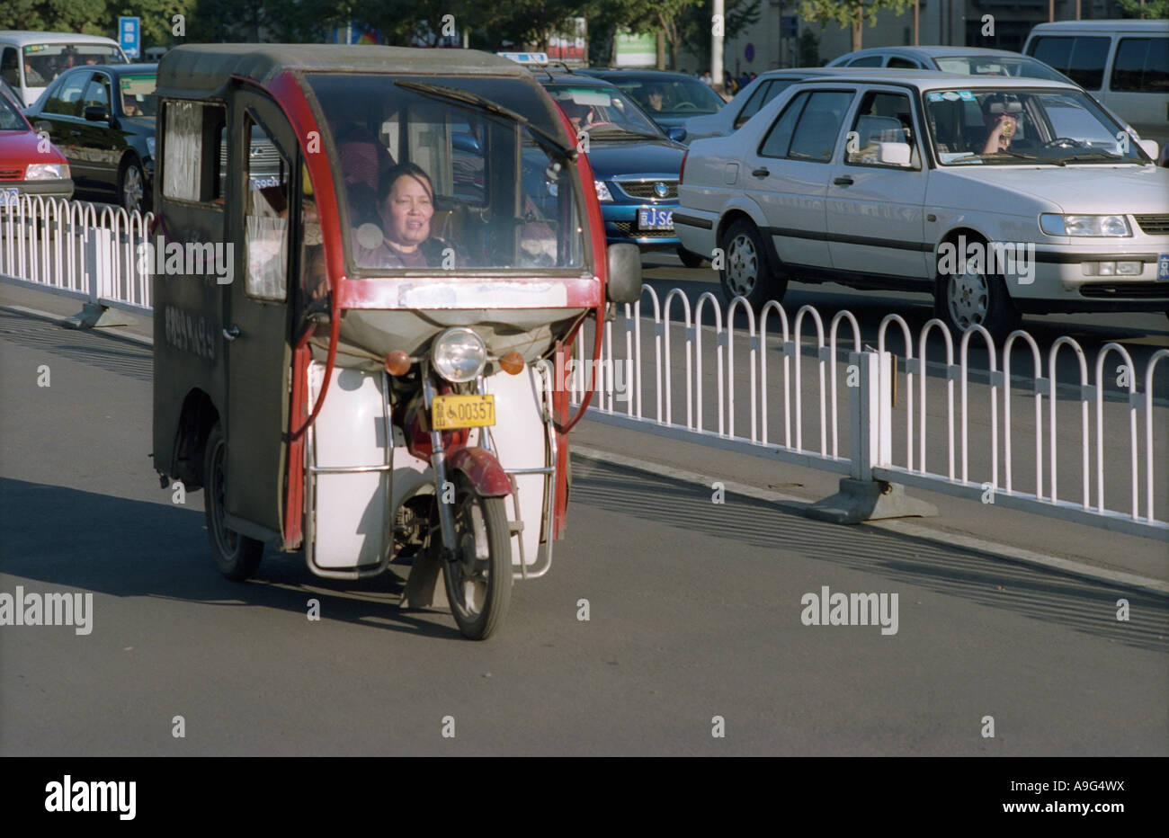 CHN China Beijing city traffic Stock Photo - Alamy