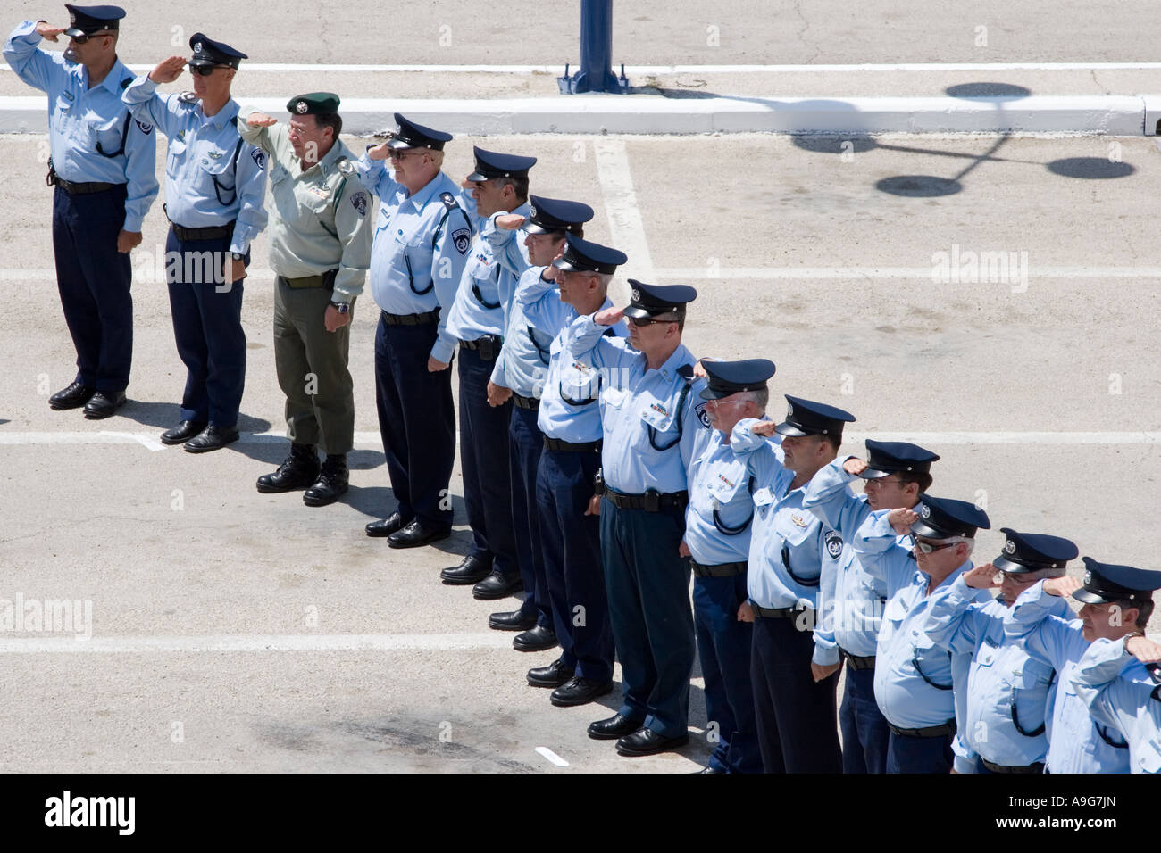 Stock Photo of Israel Police Ceremony Stock Photo - Alamy