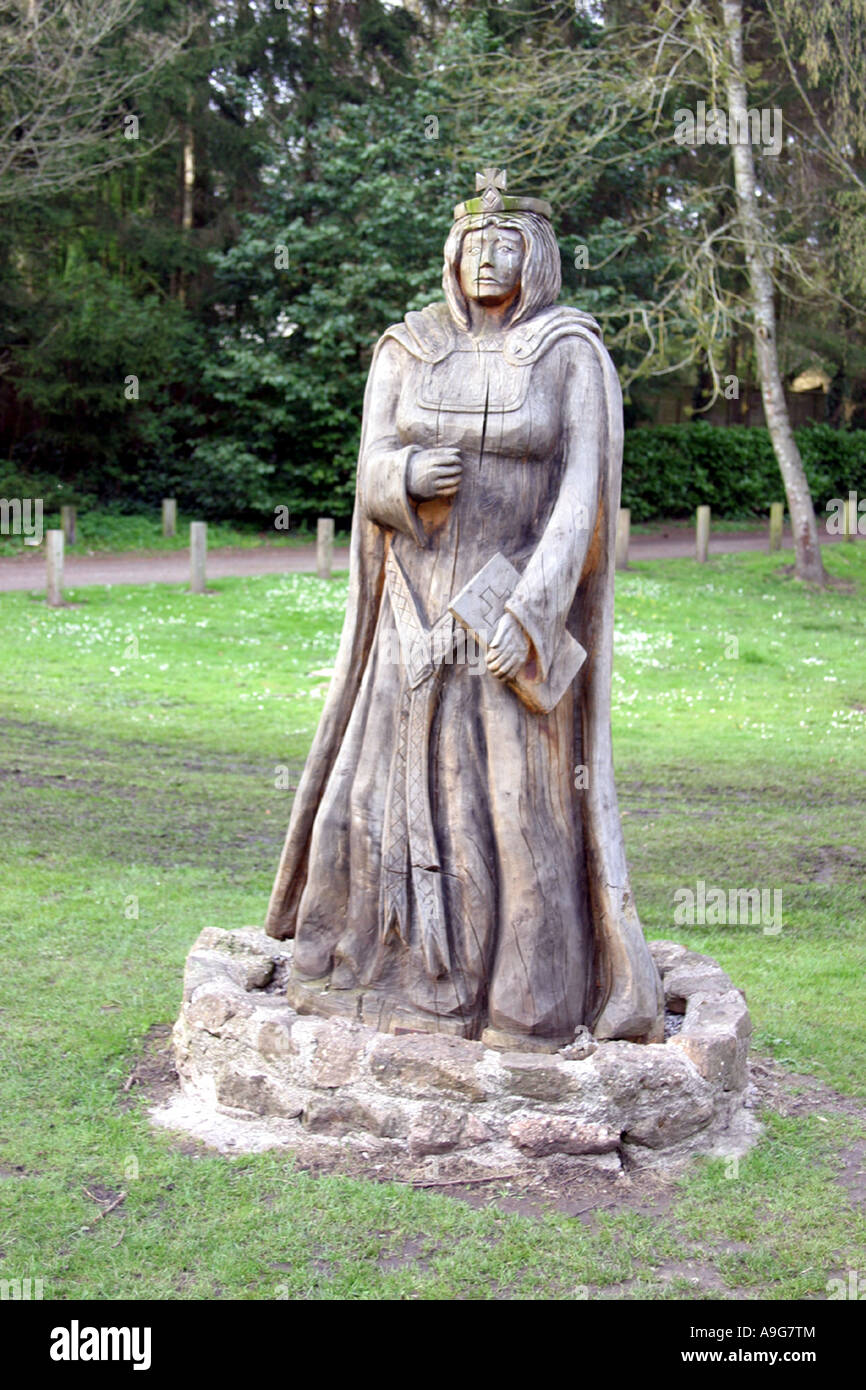 Eleanor of Provence Sculpture Tintern Parva Stock Photo - Alamy