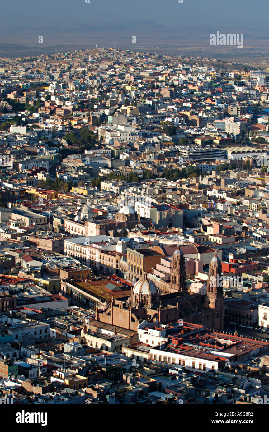 Daybreak view of Zacatecas city from Cerro de La Bufa Zacatecas Mexico ...