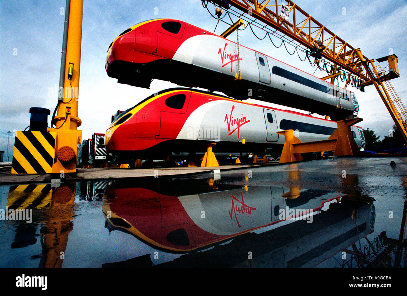 Virgin white train hi-res stock photography and images - Alamy