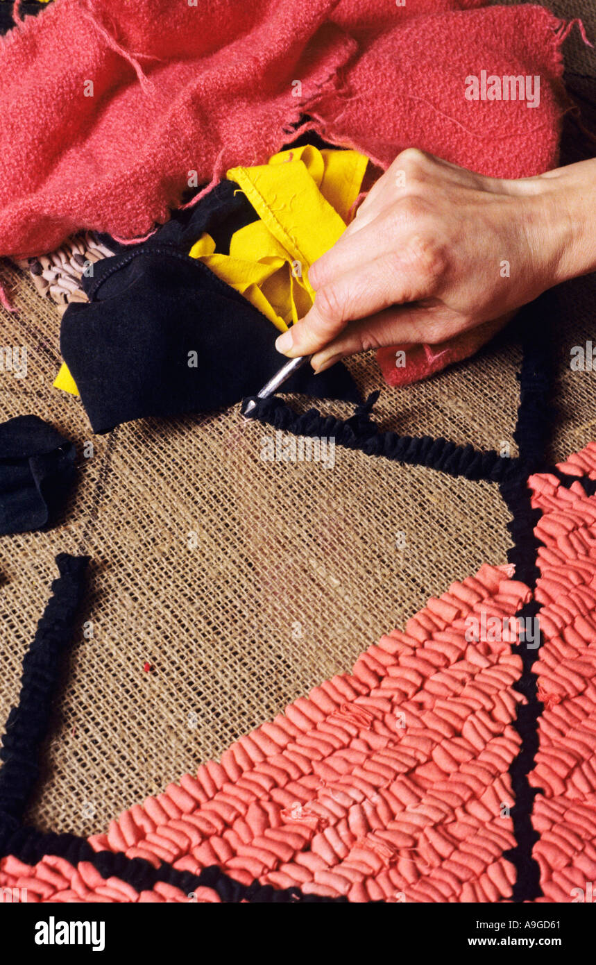 Rag rug making hi-res stock photography and images - Alamy