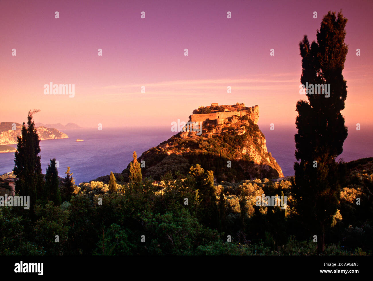 Angelokastro byzantine castle hi-res stock photography and images - Alamy
