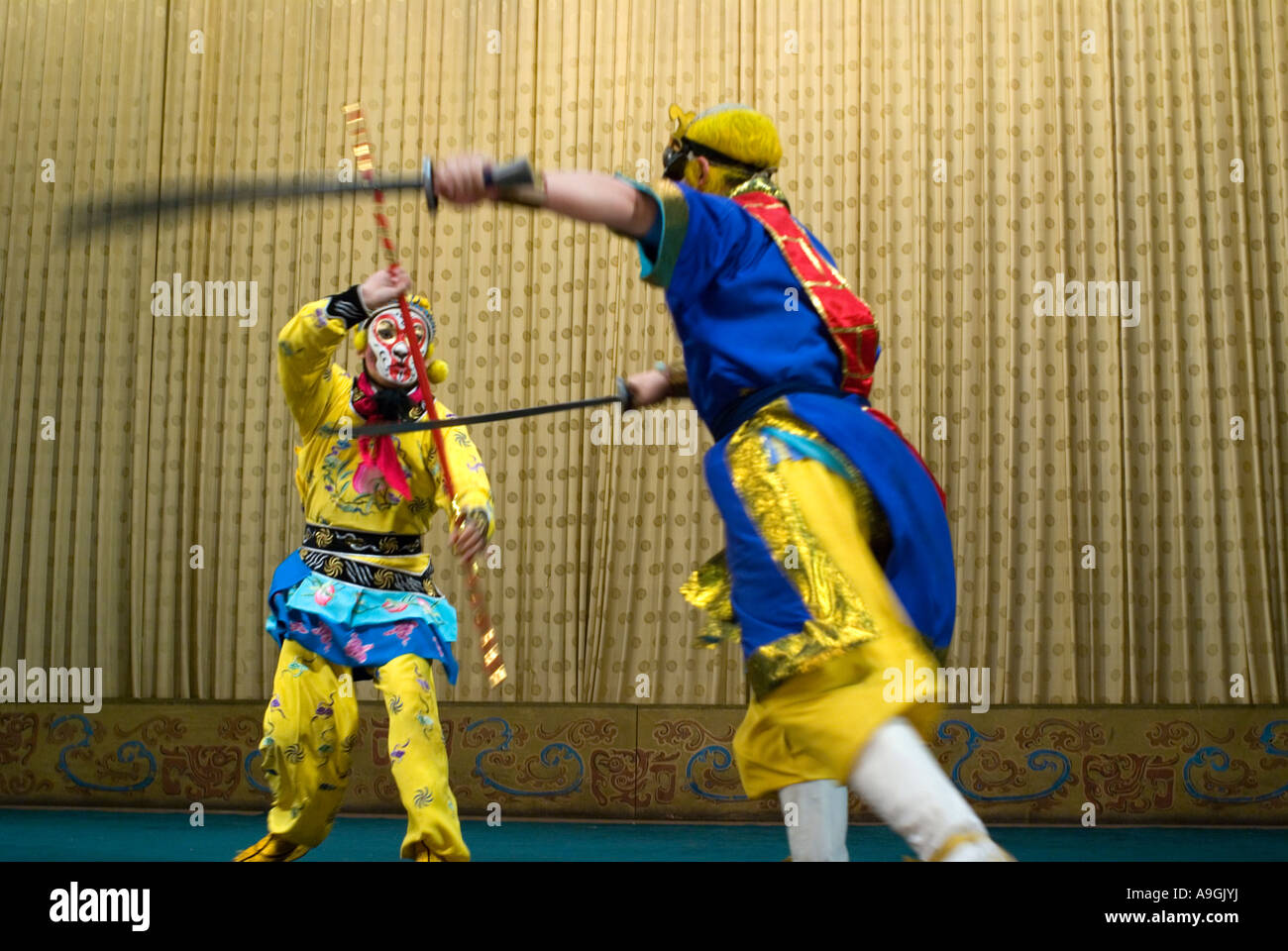 Monkey King Wukong battling evil spirit in Beijing Opera Journey to the ...
