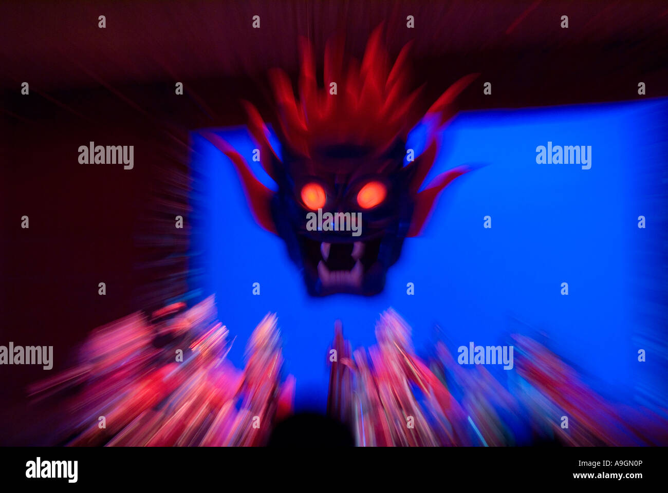 Xi'an Tang dynasty Silk Road mask dance performance colorful stage set ...