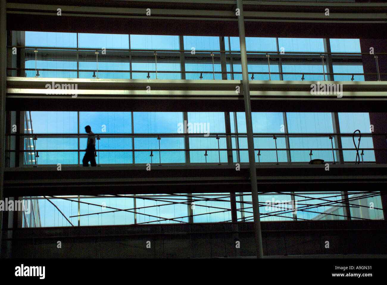 indoor office walkway Stock Photo - Alamy