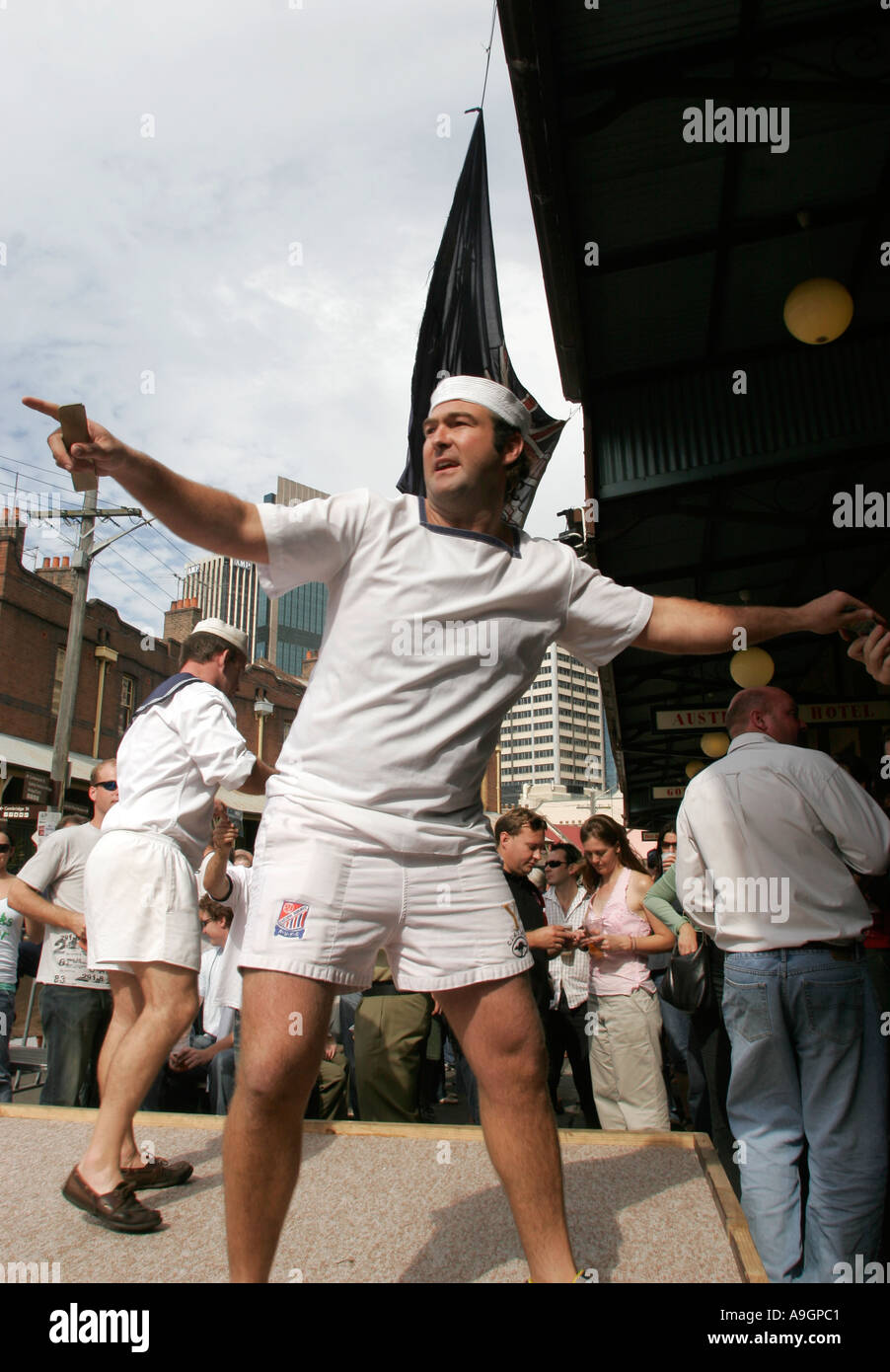 ANZAC day Sydney Australia Two up game in the Rocks Stock Photo - Alamy