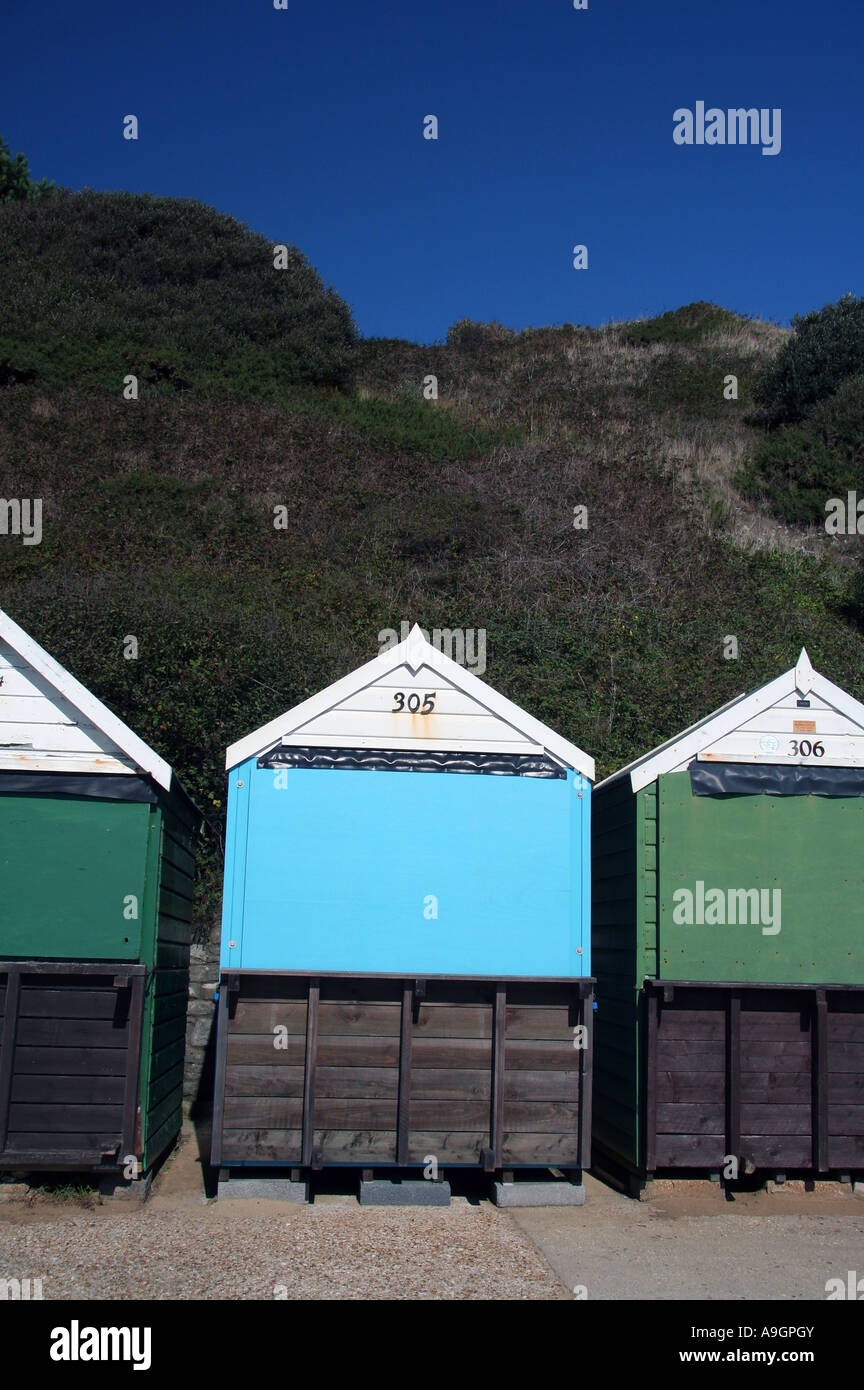 Bournemouth Colourful Beach Huts Stock Photo - Alamy