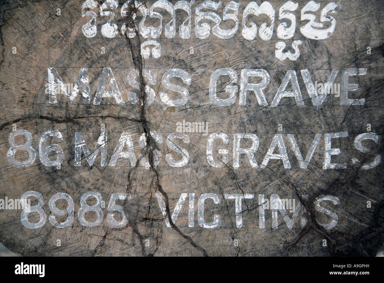Sign for Mass Grave Stock Photo - Alamy